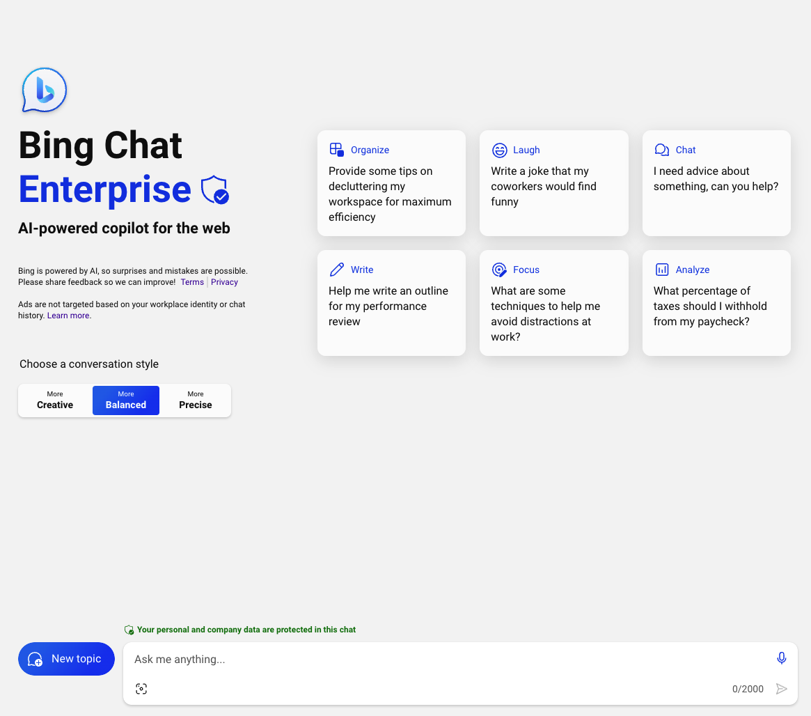 What Your Business Needs to Know About Bing Chat Enterprise